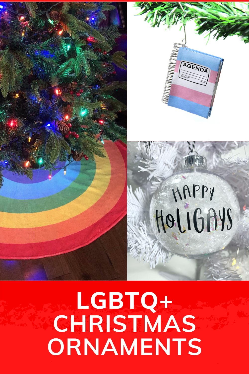 27+ Fun LGBT Christmas Tree Ornaments || Rainbow Pride Holiday Decor ...