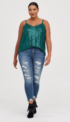 11+ Plus Size New Year's Eve Outfits with Jeans | 2023 - The Huntswoman