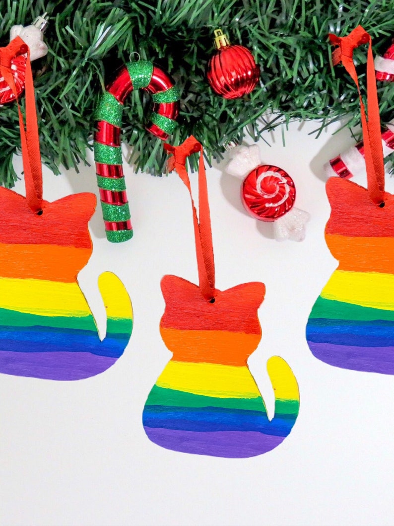 27+ Fun LGBT Christmas Tree Ornaments || Rainbow Pride Holiday Decor ...