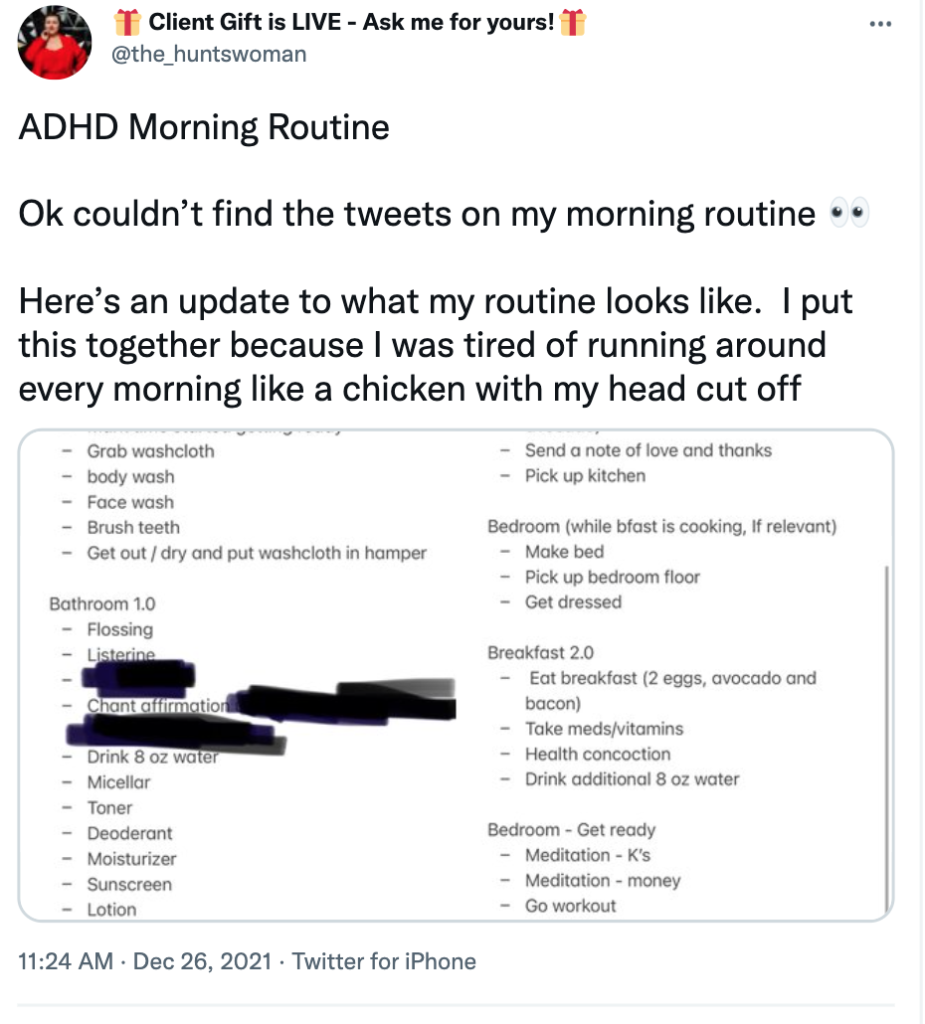 My ADHD Morning Routine Checklist Millionaire Morning Routine The 