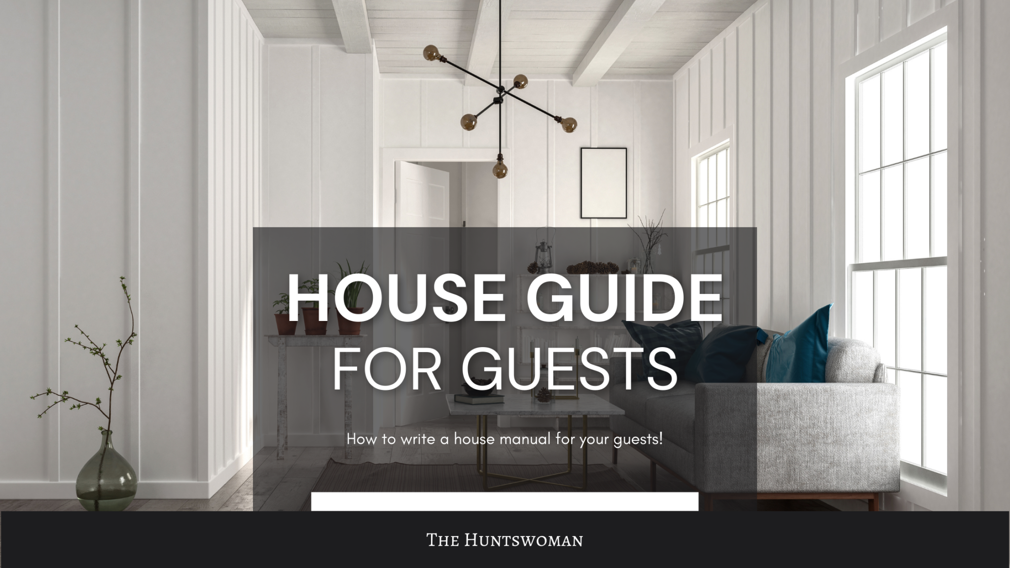 How to Write a House Manual for Guests || Template Guide for My ...