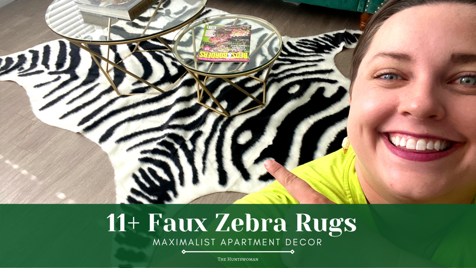 12 Faux Zebra Rugs!! | My Maximalist Apartment Decor - The Huntswoman