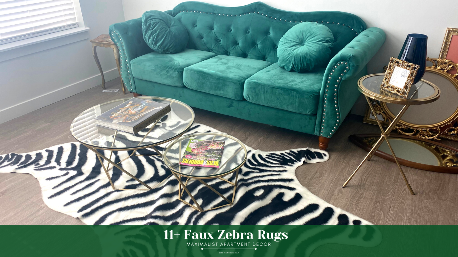 12 Faux Zebra Rugs!! | My Maximalist Apartment Decor - The Huntswoman