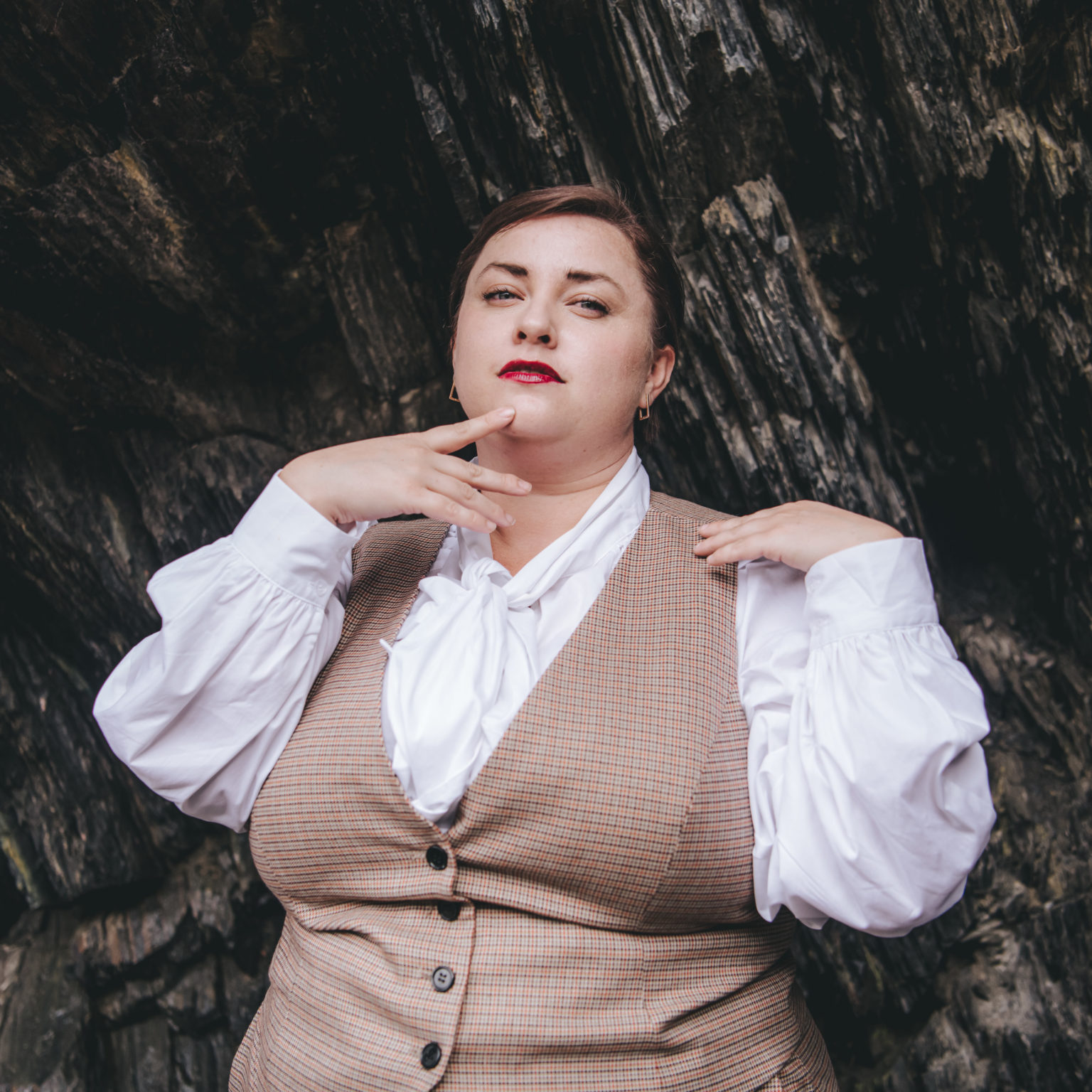 Fall Plus Size 3 Piece Suit with a Vest- Photoshoot & My Review ...