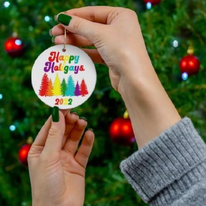 21+ Fun LGBT Christmas Tree Ornaments || Rainbow Pride Holiday Decor ...