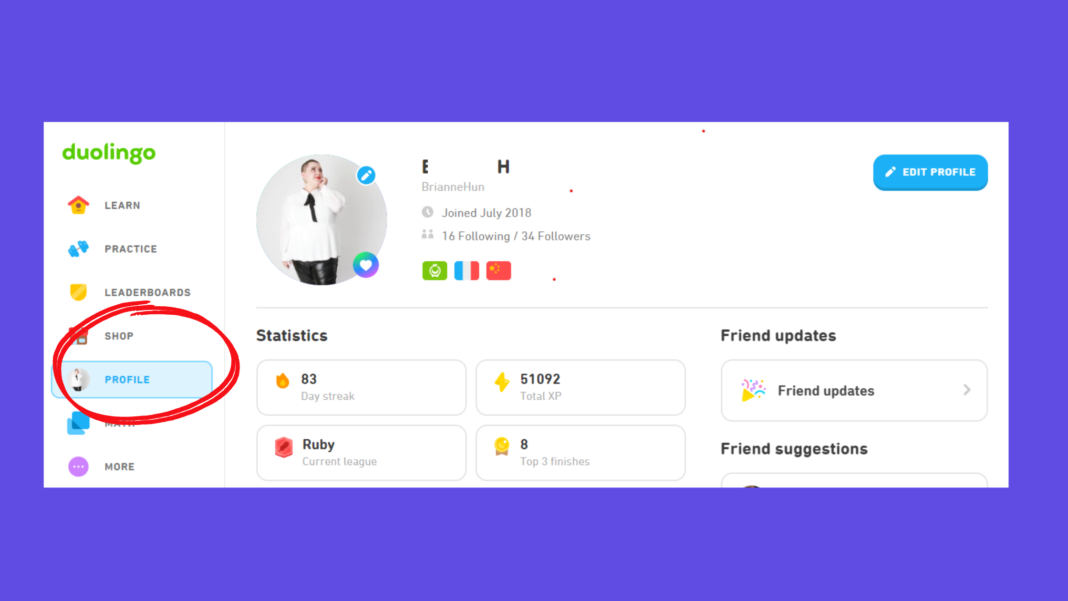 How to Add Friends on Duolingo 2023 - iPhone and Desktop - The Huntswoman