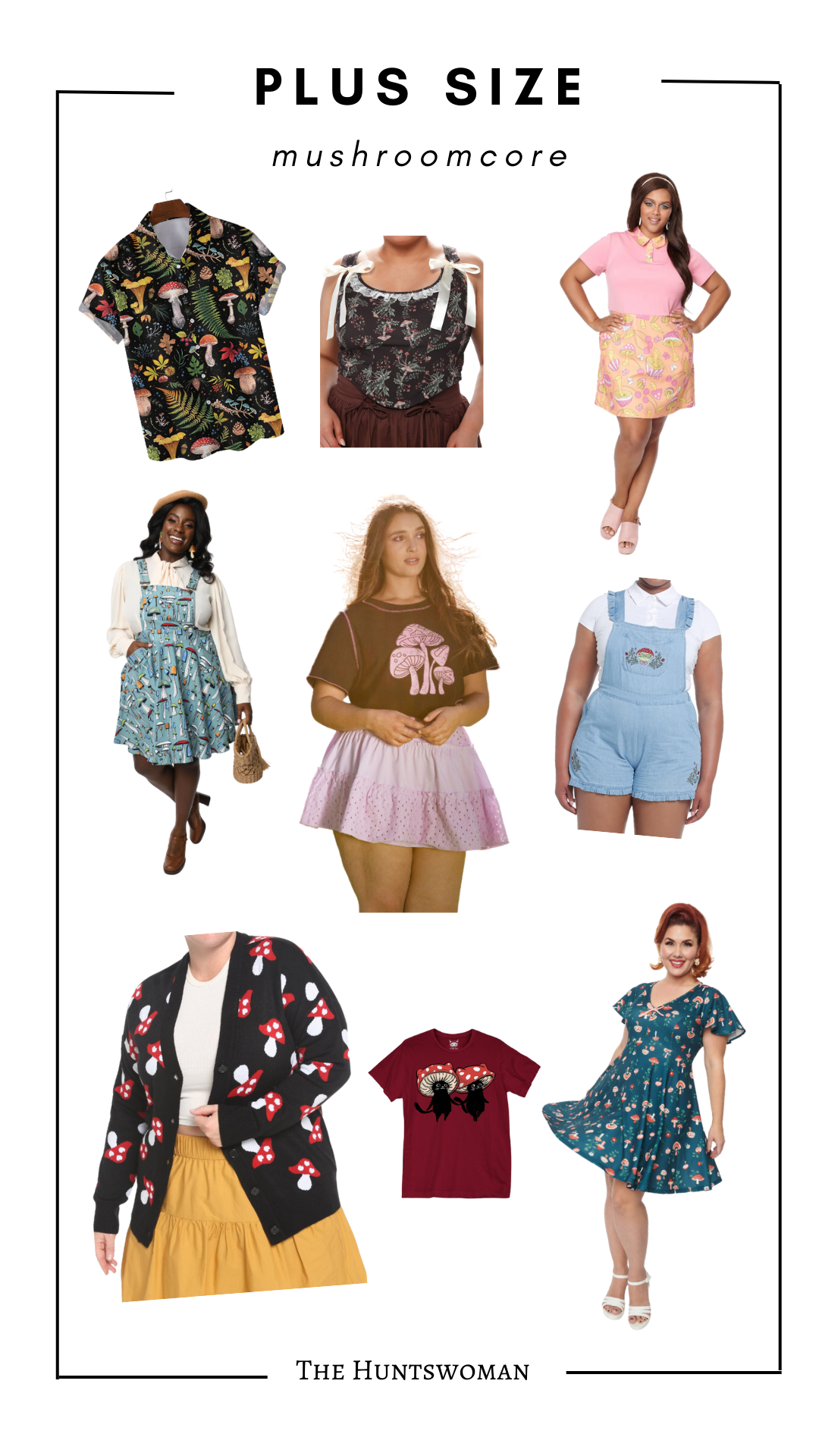 13+ Plus Size Mushroom Core Outfits | Where to Shop - The Huntswoman
